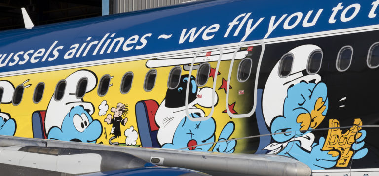 Brussels Airlines reveals Aerosmurf